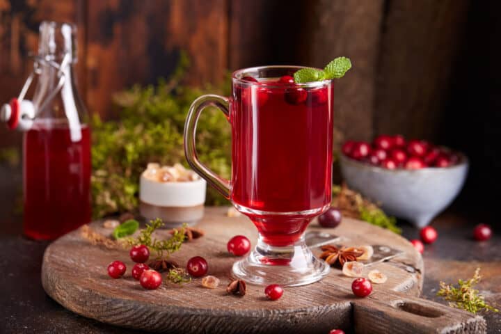 Russian cranberry mors