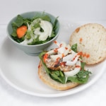 Roasted garlic and yam burgers : At the Immigrant's Table