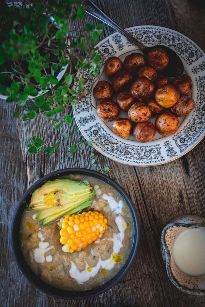 Ajiaco Colombiano Recipe (Traditional Chicken and Potato Soup)