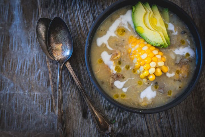 Ajiaco Colombiano Recipe (Traditional Chicken and Potato Soup)