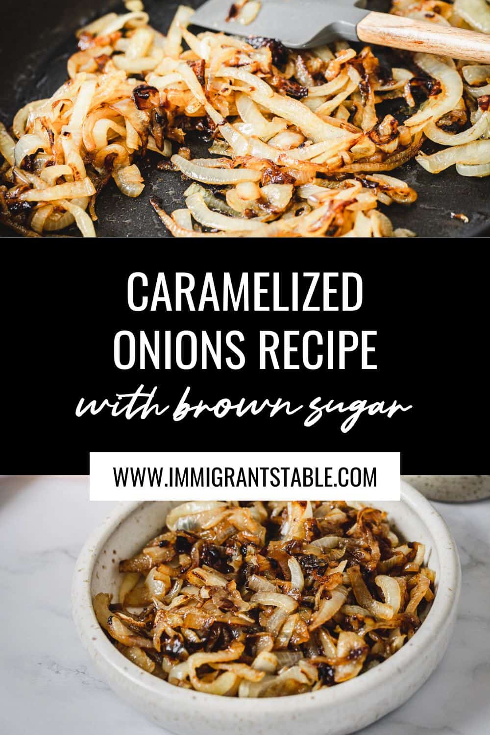 30 Minute Caramelized Onions with Brown Sugar