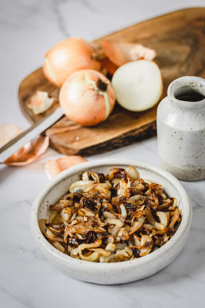 30 Minute Caramelized Onions with Brown Sugar