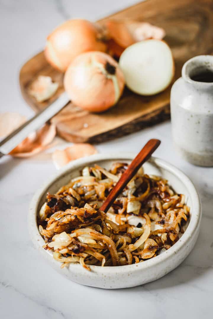 30 Minute Caramelized Onions with Brown Sugar
