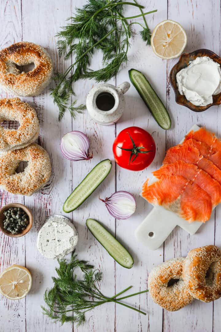 Lox and Bagel Board for Brunch : At the Immigrant's Table