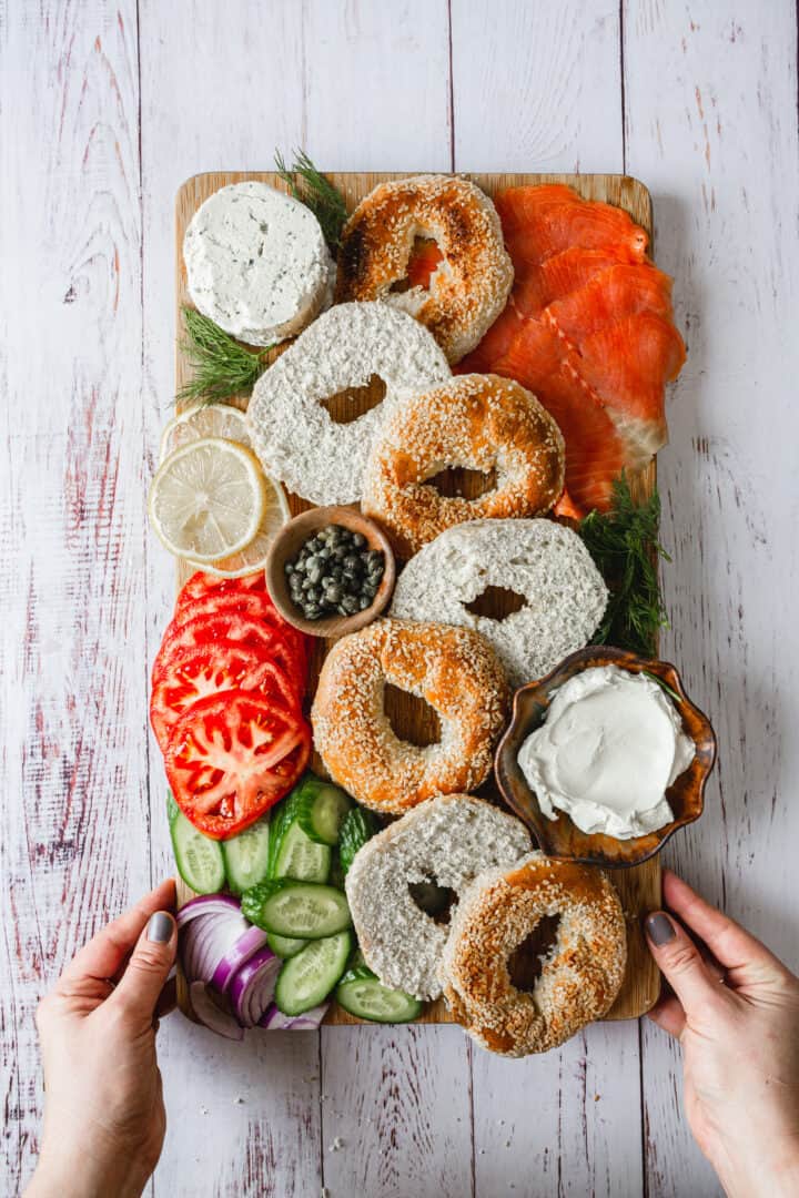 Lox and Bagel Board for Brunch : At the Immigrant's Table