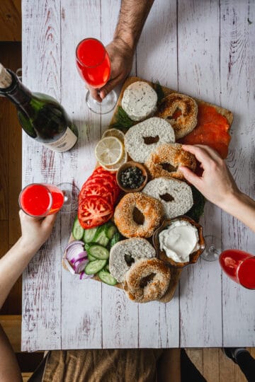 Lox and Bagel Board for Brunch : At the Immigrant's Table