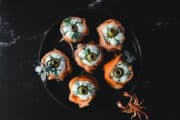 4-ingredient Halloween Smoked Salmon Canapes : At the Immigrant's Table