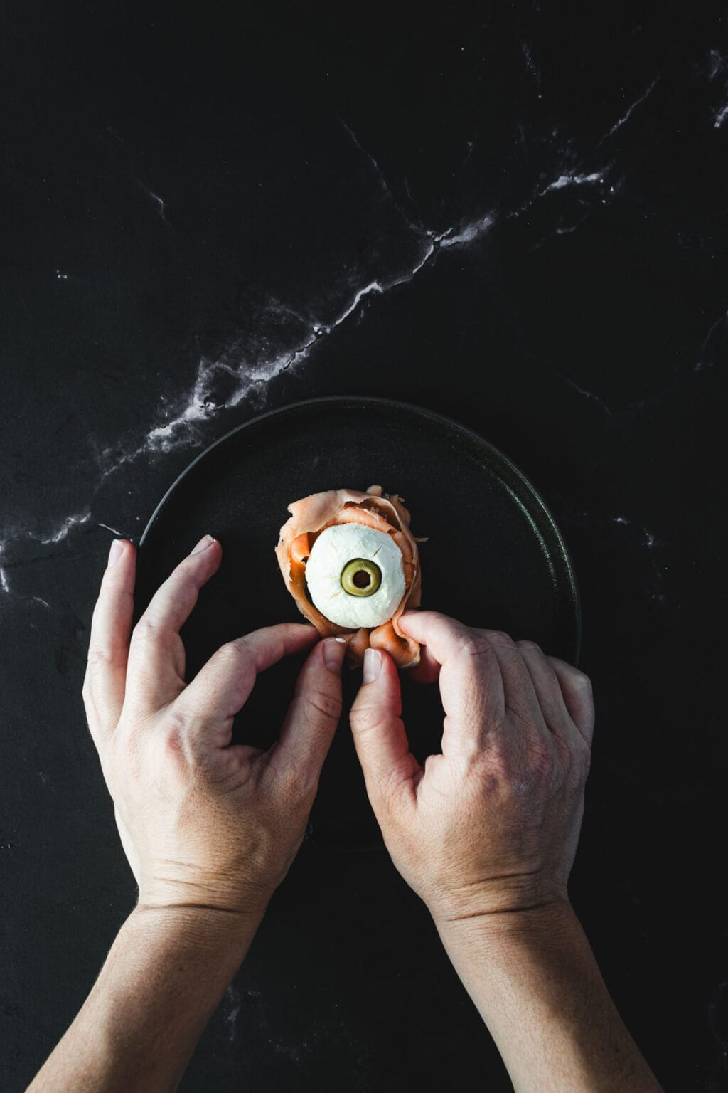 4-ingredient Halloween Smoked Salmon Canapes : At the Immigrant's Table