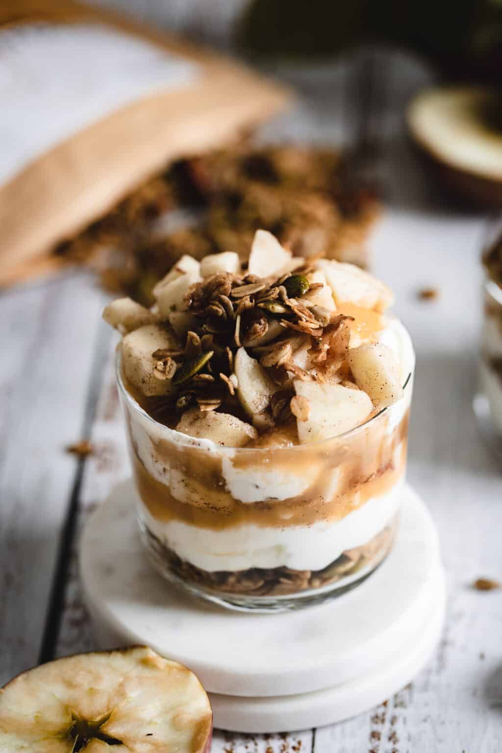 Cinnamon Apple Yogurt Parfait Recipe : At the Immigrant's Table