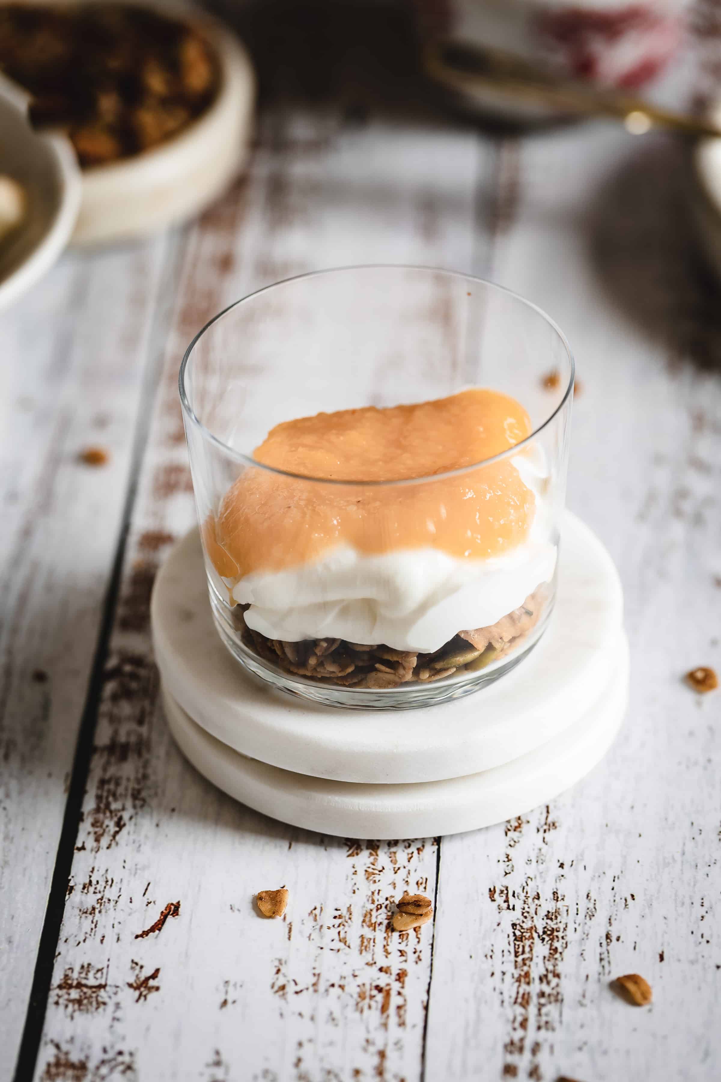 Cinnamon Apple Yogurt Parfait Recipe : At the Immigrant's Table