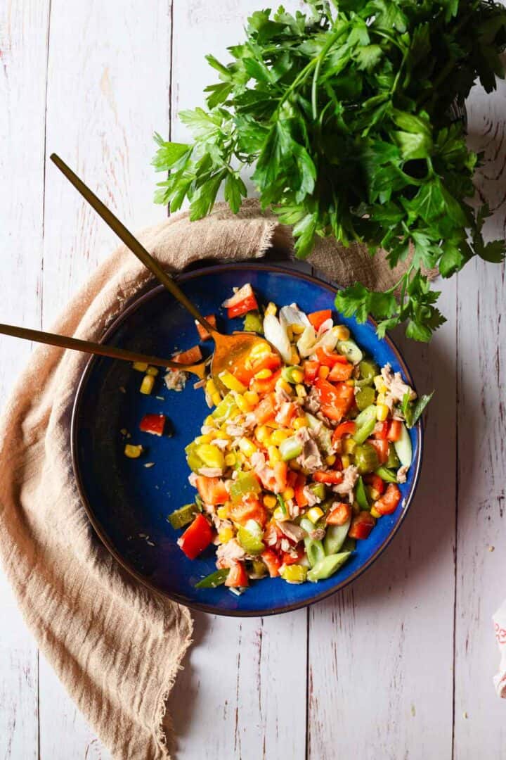 Israeli Tuna Salad With Pickles and Corn : At the Immigrant's Table
