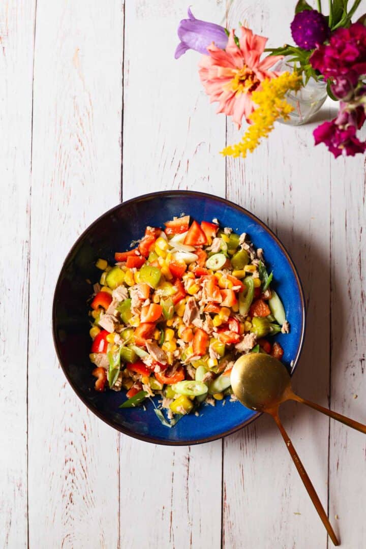 Israeli Tuna Salad With Pickles and Corn : At the Immigrant's Table