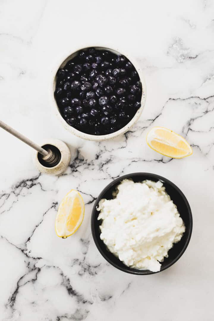 Easy healthy blueberry cottage cheese popsicles : At the Immigrant's Table