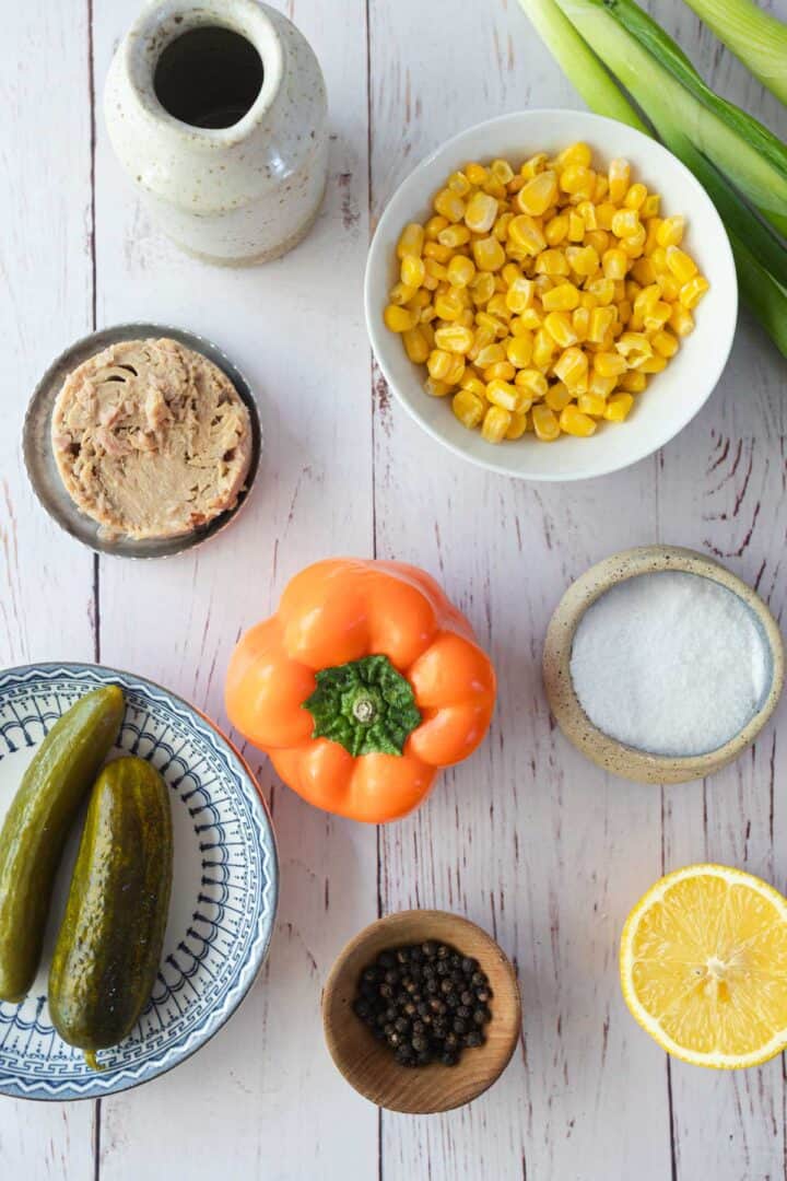 Israeli Tuna Salad With Pickles and Corn : At the Immigrant's Table