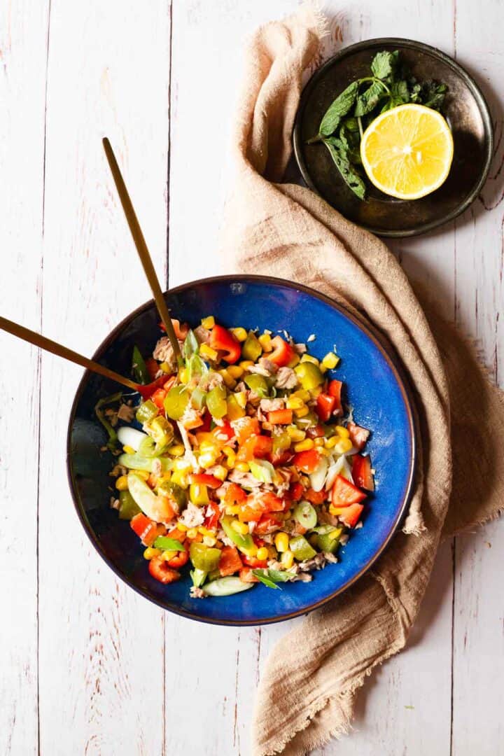 Israeli Tuna Salad With Pickles and Corn : At the Immigrant's Table
