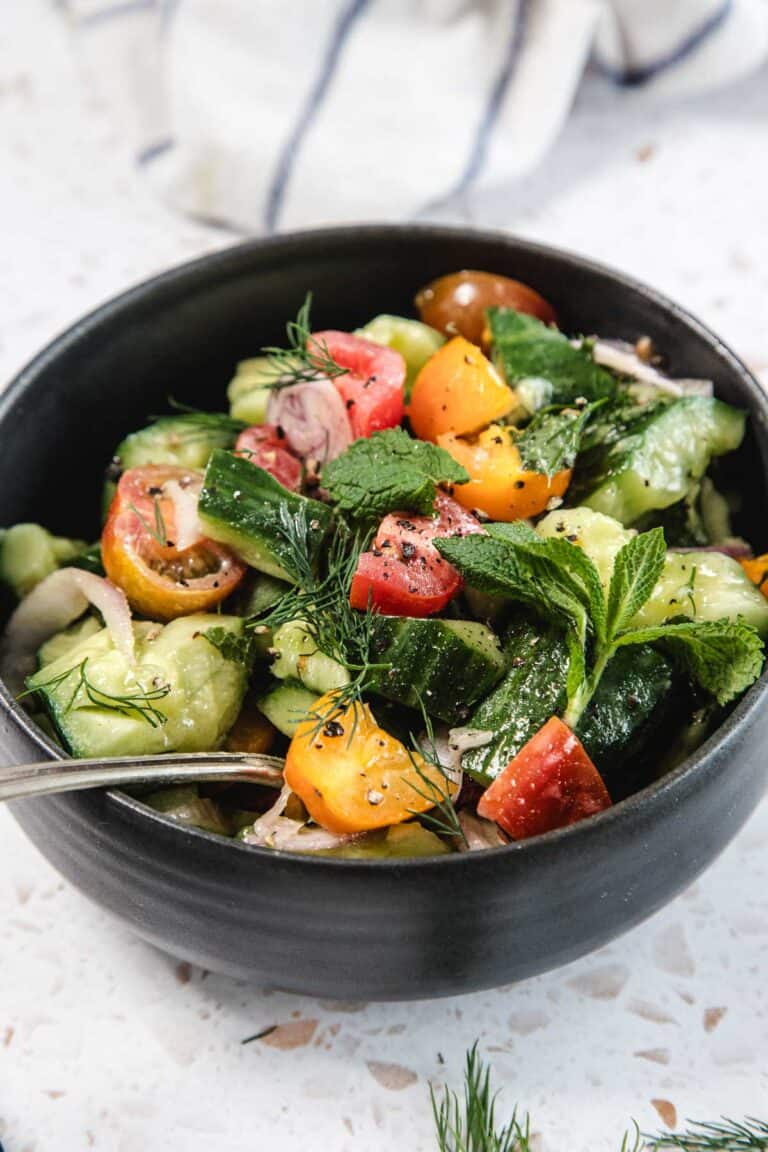 Tomato and Smashed Cucumber Salad : At the Immigrant's Table